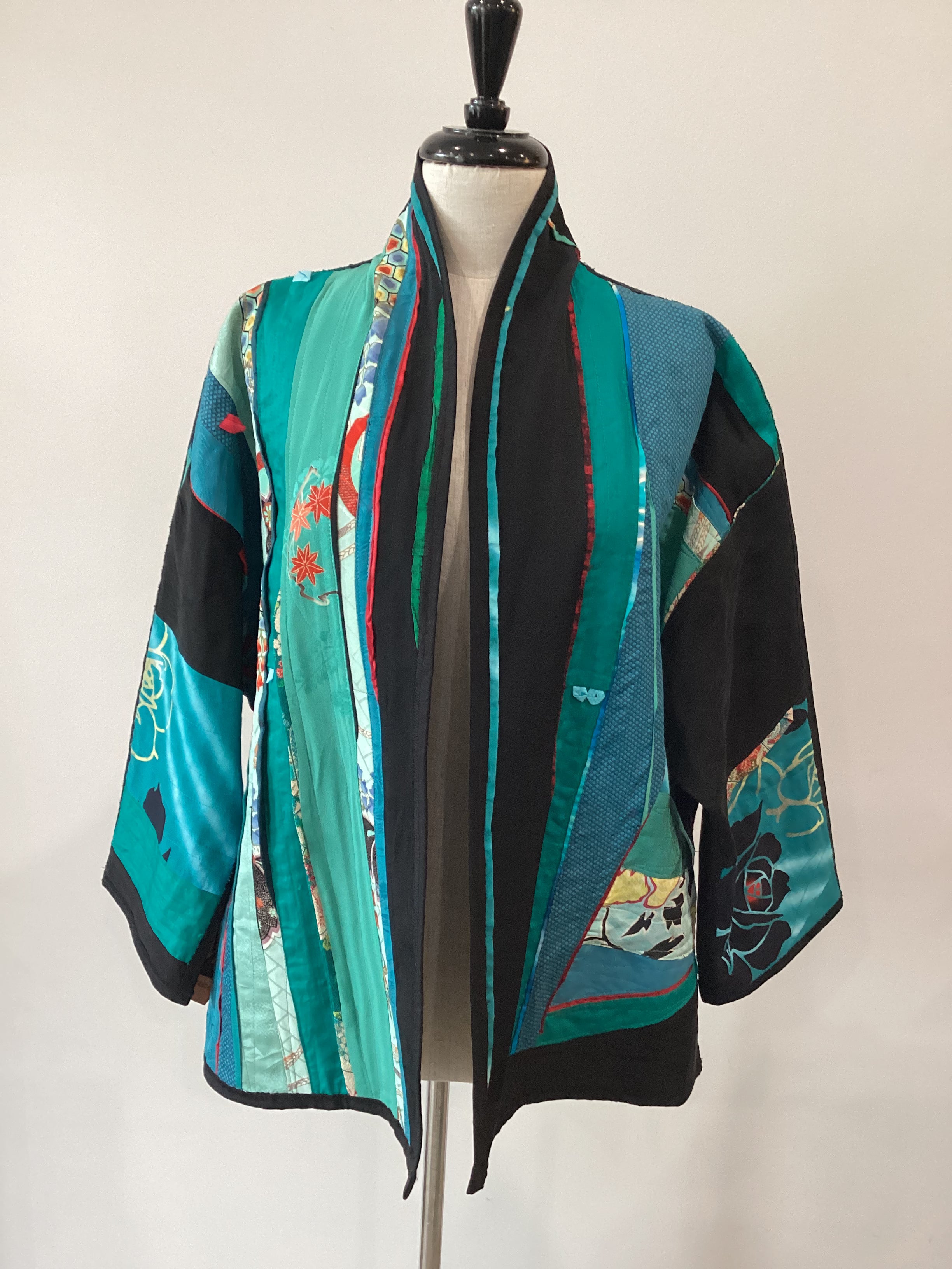 Monika Freidel Kimono Jacket - Aqua – Rare Threads